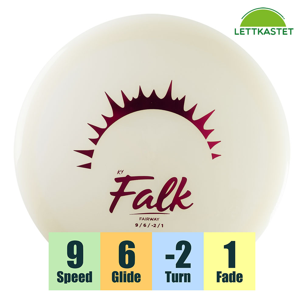 K1 Glow Falk - 2023 Edition fra Kastaplast - Krokhol Disc Golf Shop